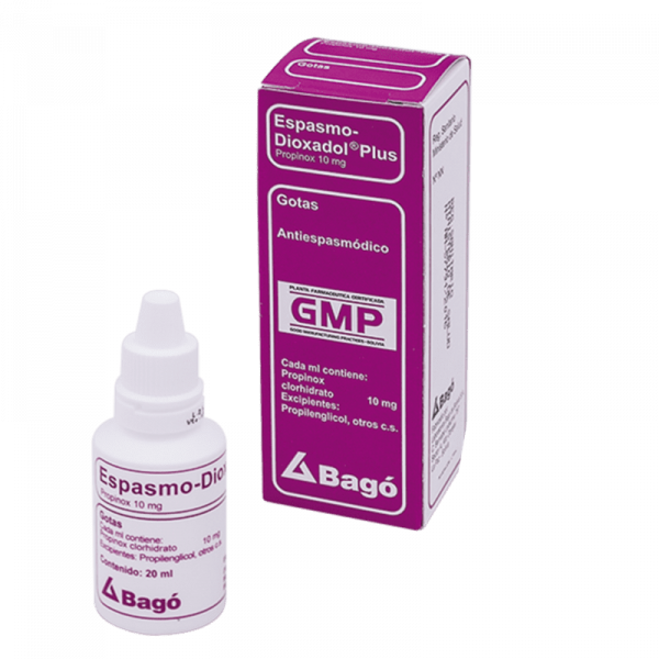 Espasmo – Dioxadol Plus - Gotas - Laboratorios Bagó de Bolivia