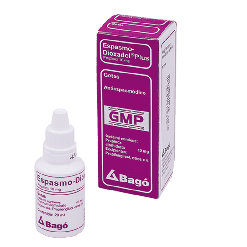 Espasmo – Dioxadol Plus - Gotas - Laboratorios Bagó de Bolivia