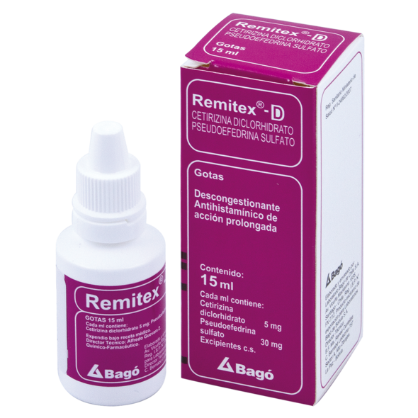 Remitex-D - Gotas - Laboratorios Bagó de Bolivia