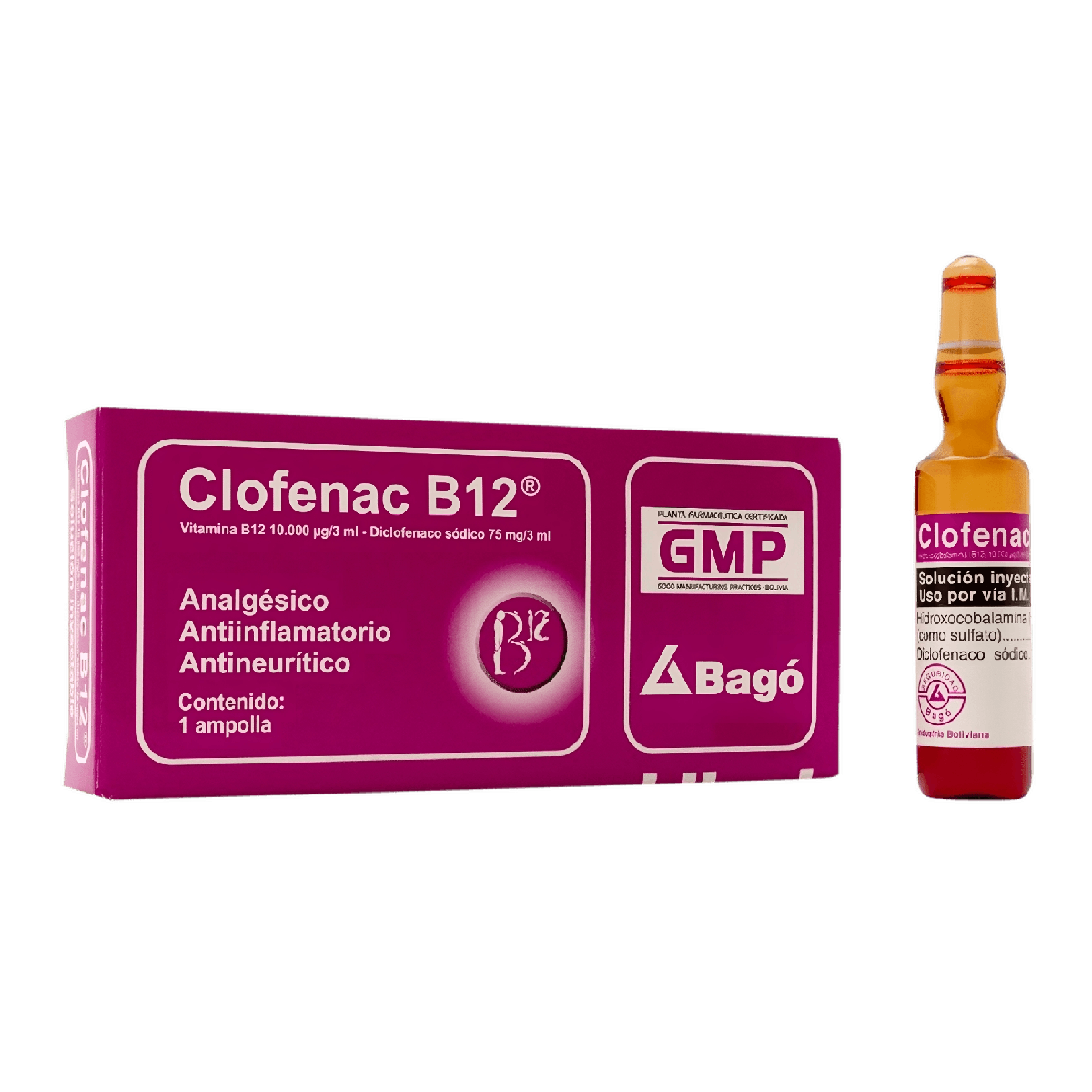 Clofenac B1 B6 B12 - Laboratorios Bagó de Bolivia