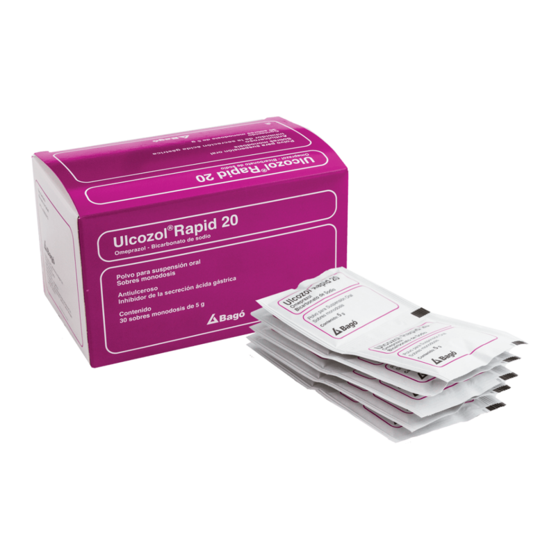 Ulcozol Rapid 20 - Sobres - Laboratorios Bagó de Bolivia
