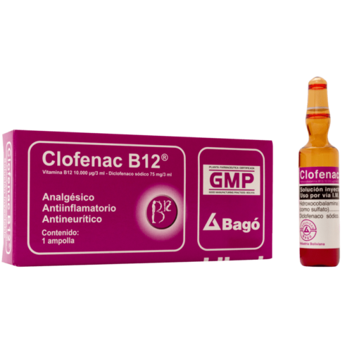 Clofenac B12 - Inyectable - Laboratorios Bagó de Bolivia