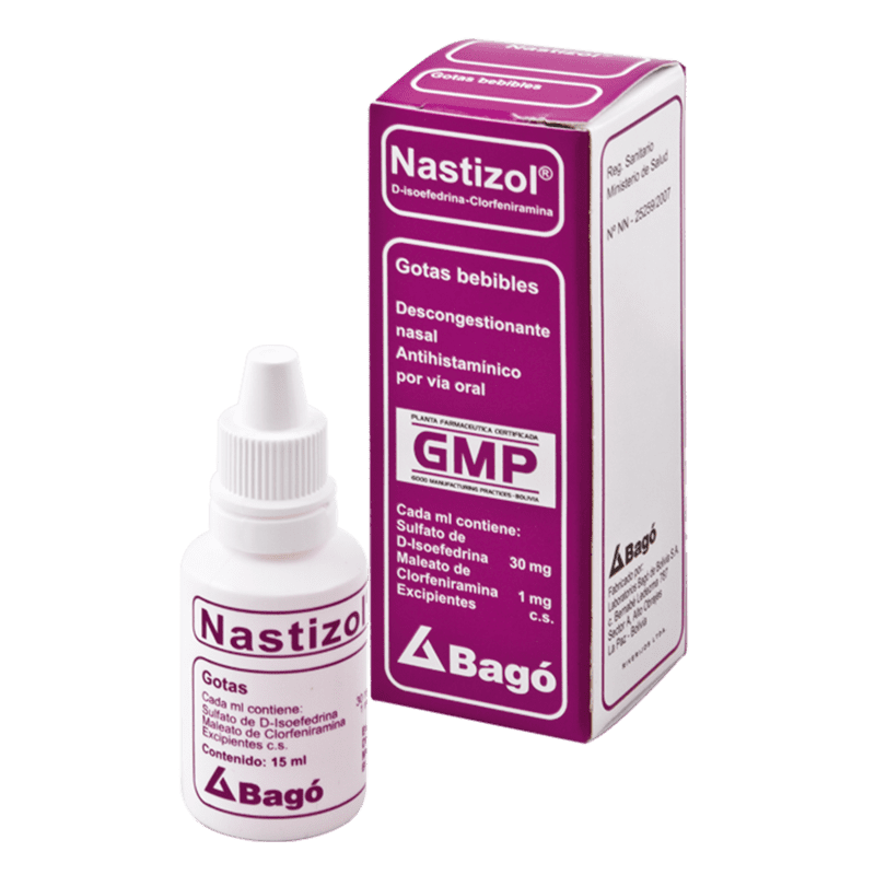 Nastizol - Gotas - Laboratorios Bagó de Bolivia