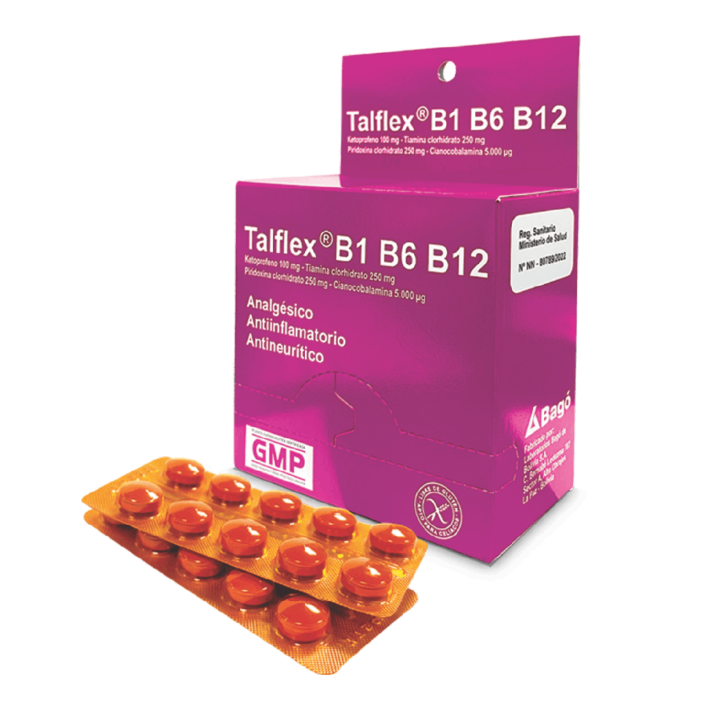 Talflex B1 B6 B12 - Comprimidos - Laboratorios Bagó de Bolivia