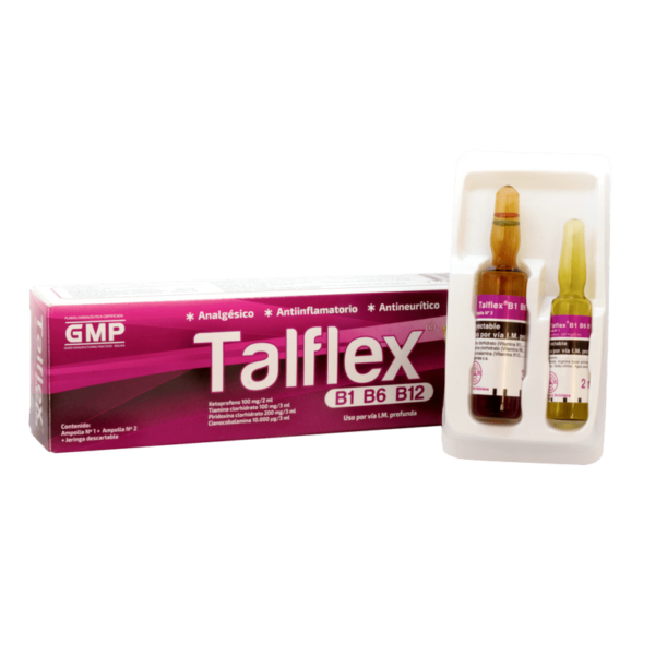 Talflex B1 B6 B12 - Inyectable - Laboratorios Bagó de Bolivia