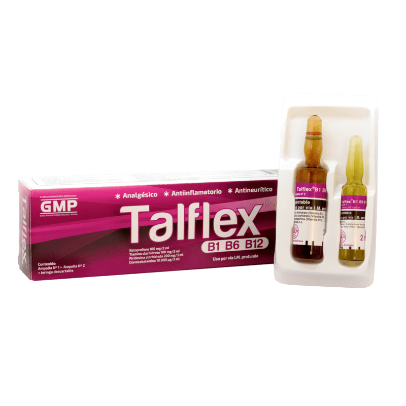 Talflex B1 B6 B12 - Inyectable - Laboratorios Bagó de Bolivia